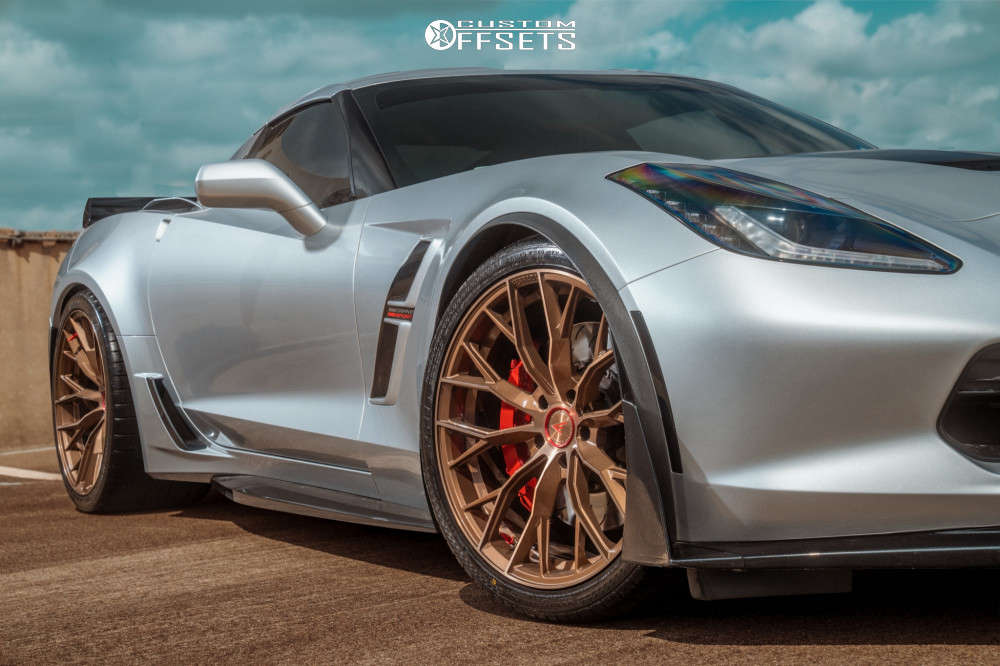 2018 Chevrolet Corvette with 20x9 20 Ferrada F8-fr9 and 275/30R20 ...