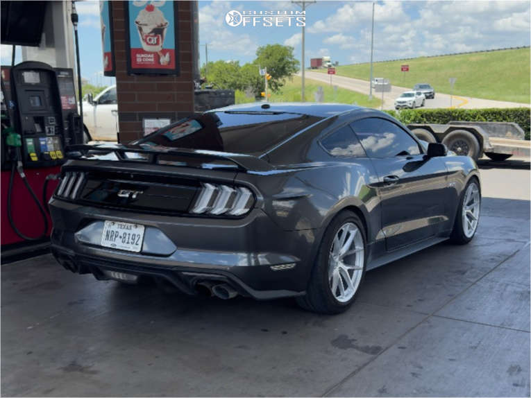 2019 Ford Mustang with 19x9.5 35 Aodhan Aff7 and 275/40R19 Atturo Az850 ...