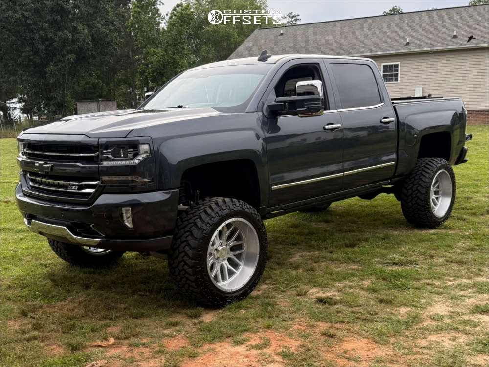 2017 Chevrolet Silverado 1500 with 22x12 -44 Axe Offroad Ax6.1 and 325 ...