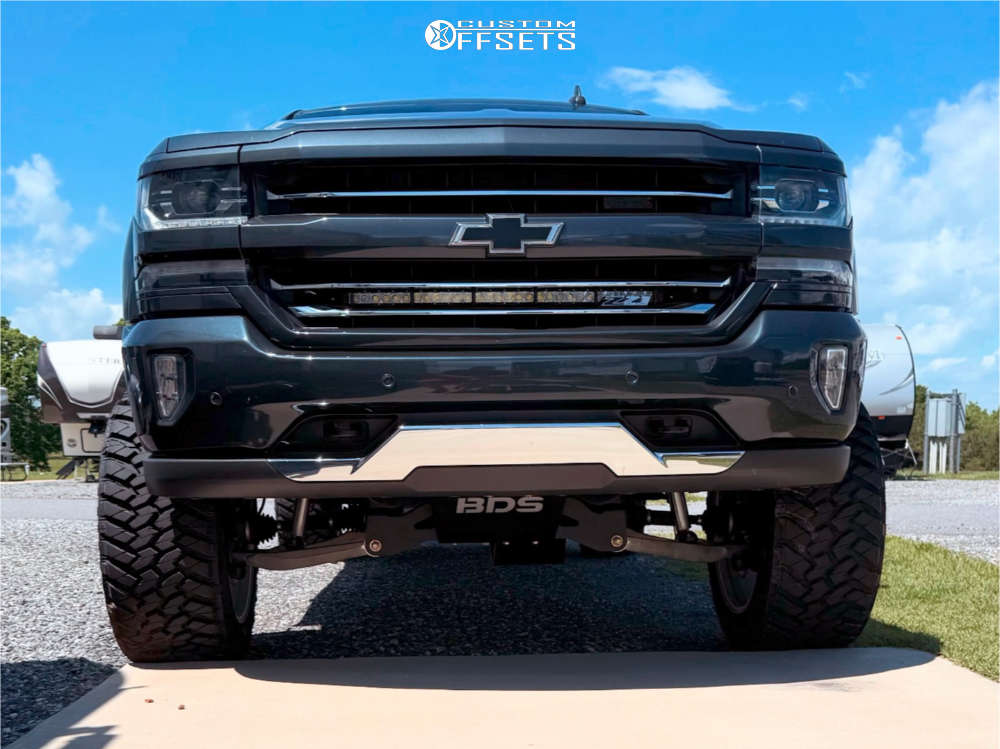 2017 Chevrolet Silverado 1500 with 22x12 -44 Axe Offroad Ax6.1 and 325 ...