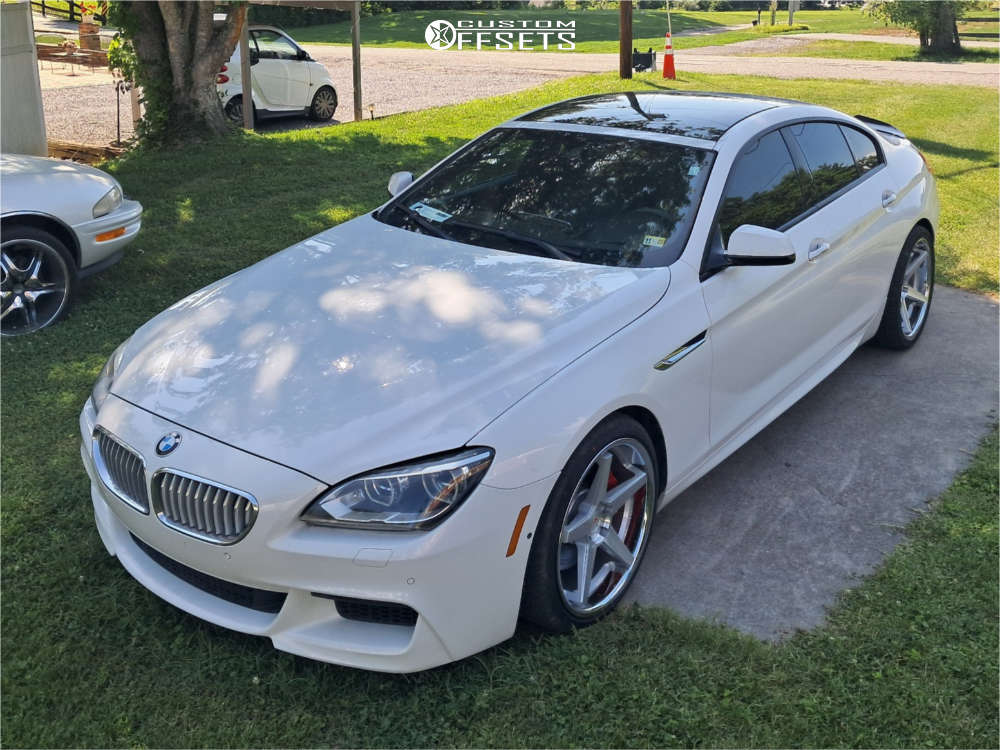 2014 BMW 650i Gran Coupe with 20x9 35 Ferrada Fr3 and 245/35R20 Lexani ...