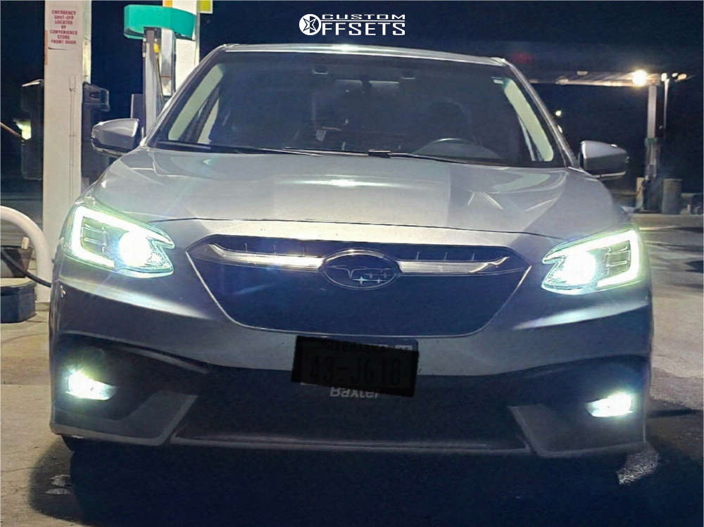 2021 Subaru Legacy with 20x8.5 38 Defy D07 and 245/35R20 Lexani Lx ...
