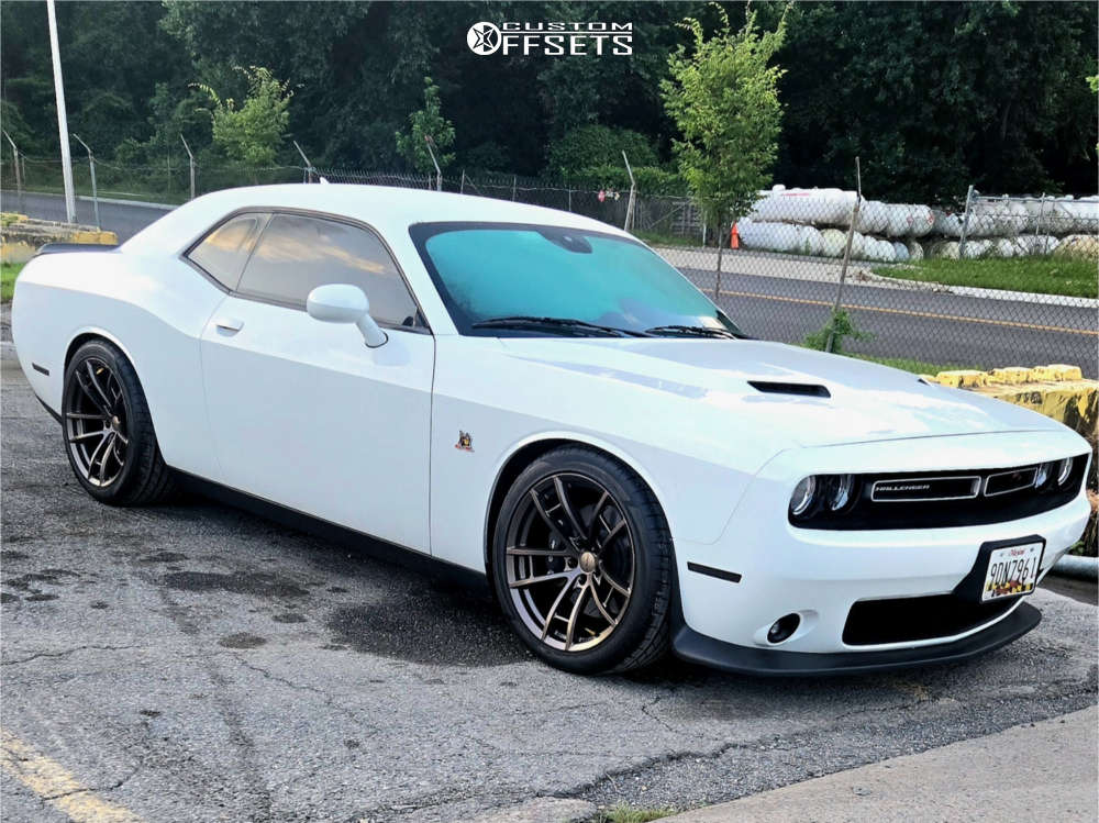 2018 Dodge Challenger with 20x9.5 12 MRR M392 and 275/40R20 Atturo ...