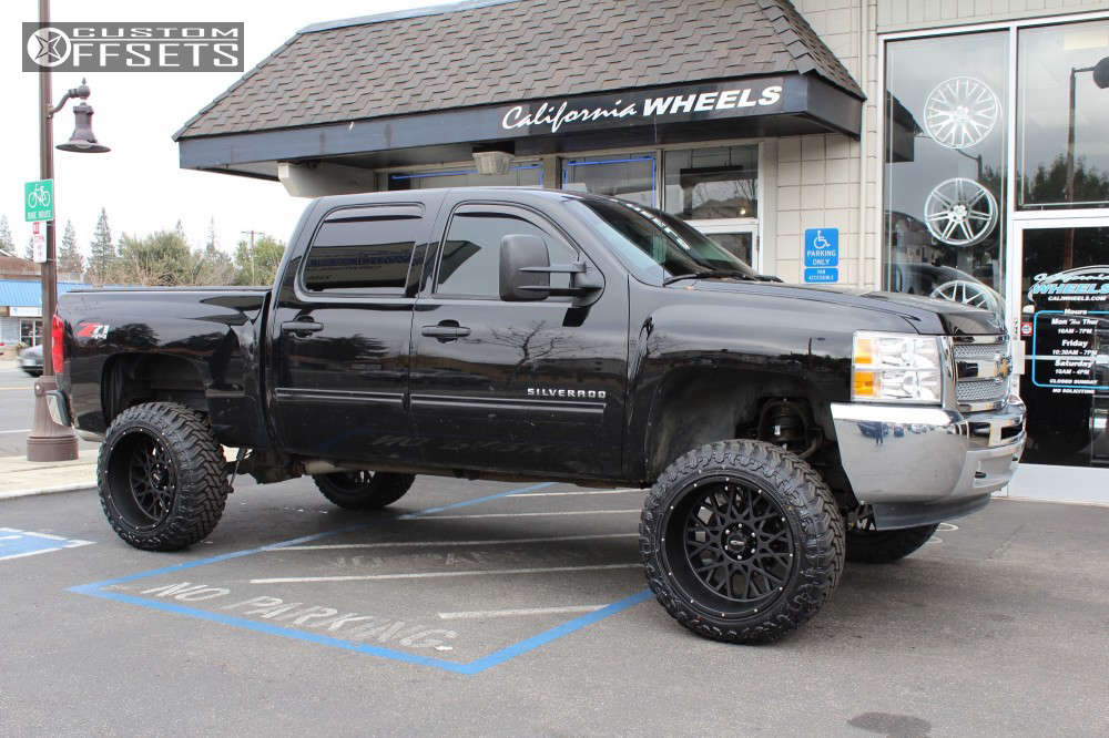 2013 Chevrolet Silverado 1500 with 22x12 -51 Vision Rocker and 35/12 ...