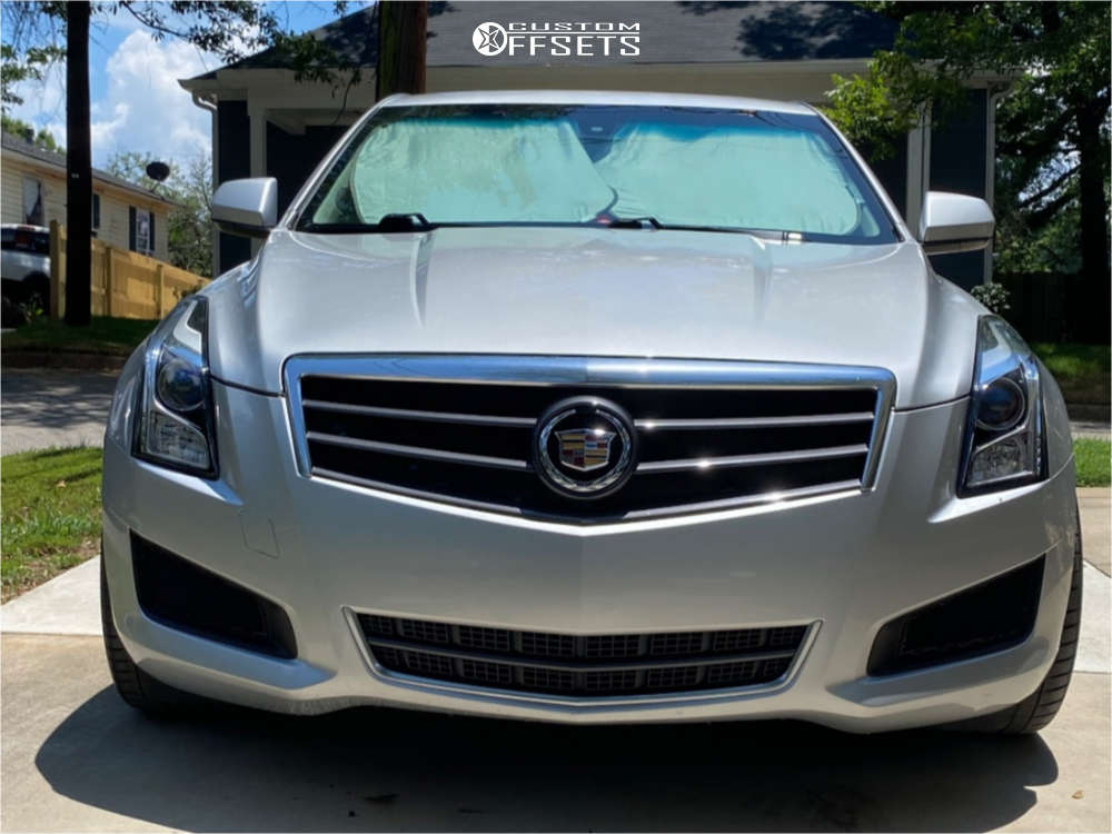 2014 Cadillac ATS with 18x8.5 30 ESR Rf15 and 245/40R18 Michelin Pilot ...