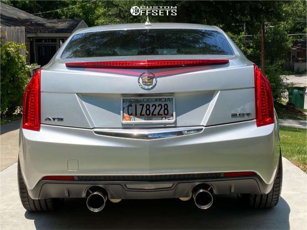 2014 Cadillac ATS with 18x8.5 30 ESR Rf15 and 245/40R18 Michelin Pilot ...
