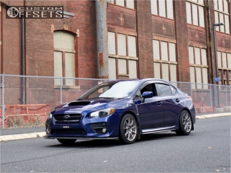 2016 Subaru WRX with 17x9 35 Enkei Ts9 and 235/45R17 Yokohama Avid ...