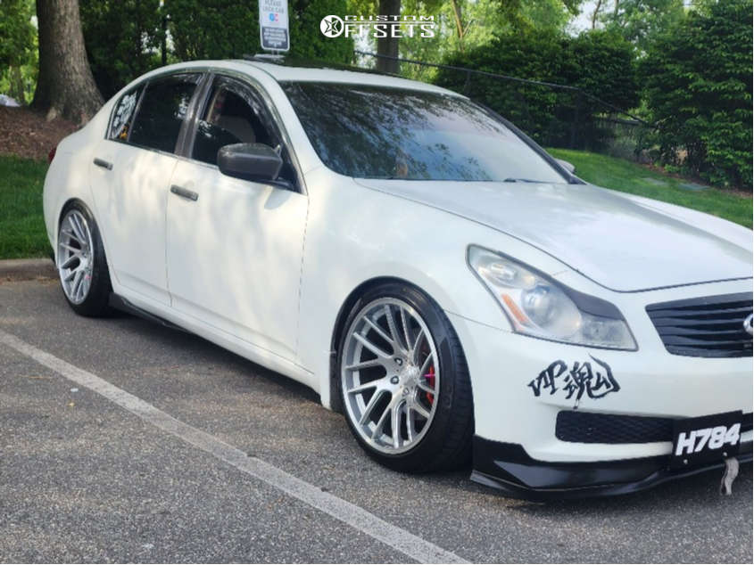2009 INFINITI G37 with 19x9.5 15 Anovia Elder and 245/45R19 Cosmo Mucho ...