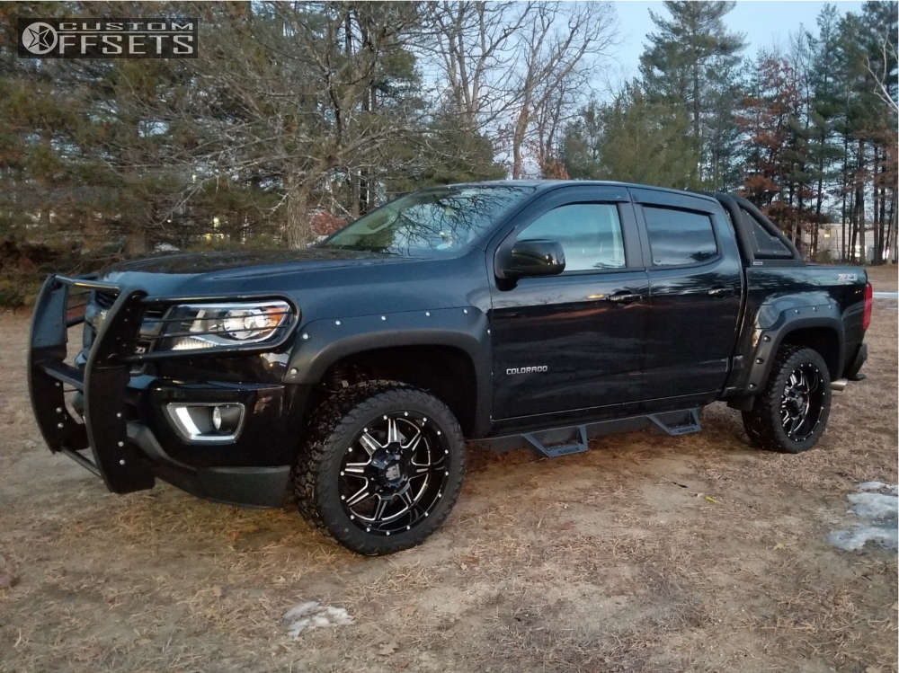 2017 Chevrolet Colorado with 20x9 0 Mayhem Monstir and 265/50R20 AMP ...