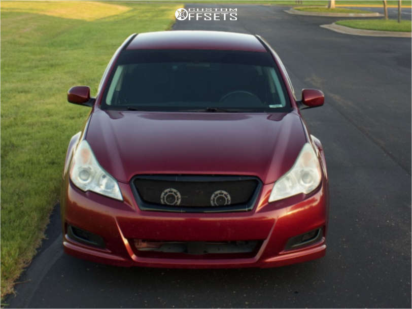 2010 Subaru Legacy with 18x8.5 35 Kansei Astro and 235/40R18 ...