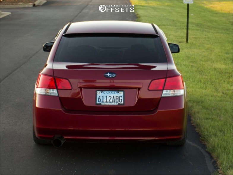 2010 Subaru Legacy with 18x8.5 35 Kansei Astro and 235/40R18 ...