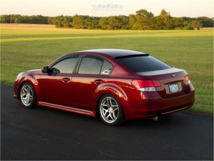 2010 Subaru Legacy with 18x8.5 35 Kansei Astro and 235/40R18 ...