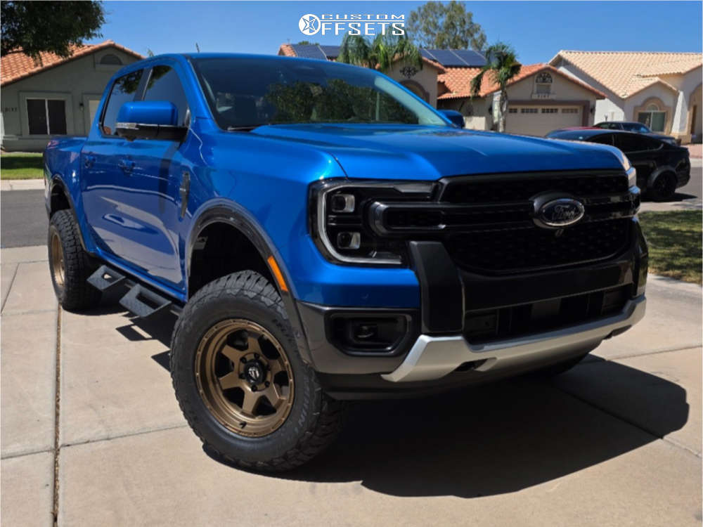 2024 Ford Ranger with 17x9 1 Fuel Shok and 265/70R17 Rocky Mountain All ...