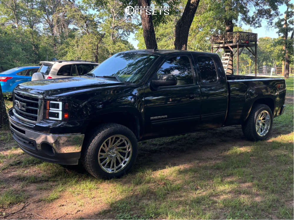 2011 GMC Sierra 1500 with 20x10 -18 Moto Metal Mo811 and 275/55R20 Toyo ...