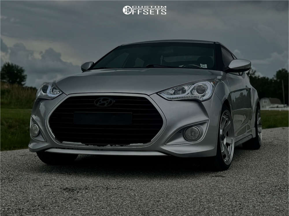2013 Hyundai Veloster with 18x8.5 35 AVID1 Av6 and 215/40R18 Lexani LX ...