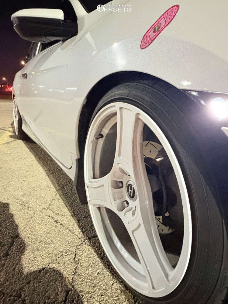 2020 Honda Civic with 18x9.5 38 Heritage Bushido Monoc and 225/40R18 ...