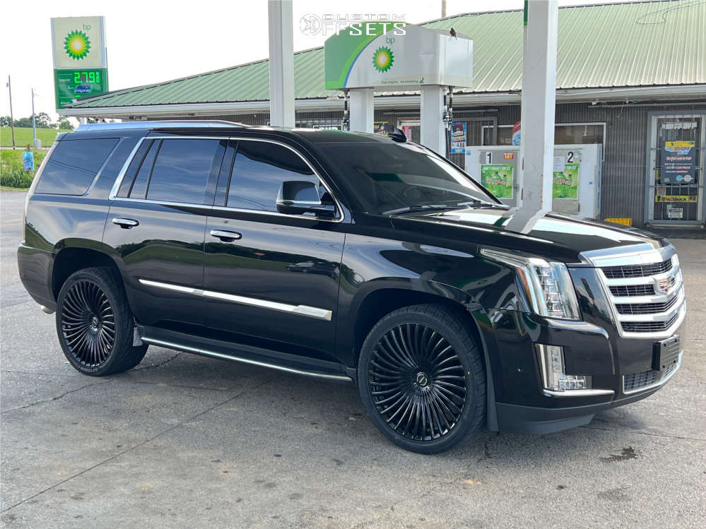 2018 Cadillac Escalade with 24x9.5 25 Motiv Swerve and 305/35R24 Venom ...