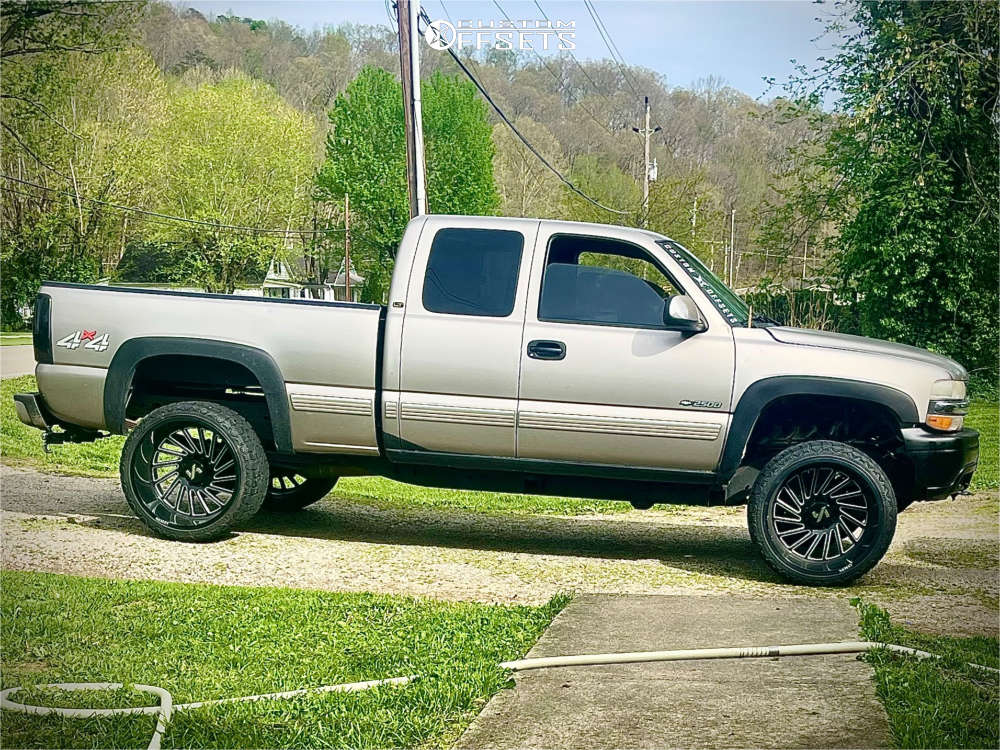 2000 Chevrolet K2500 with 24x14 -81 ARKON OFF-ROAD Caesar and 33/14 ...