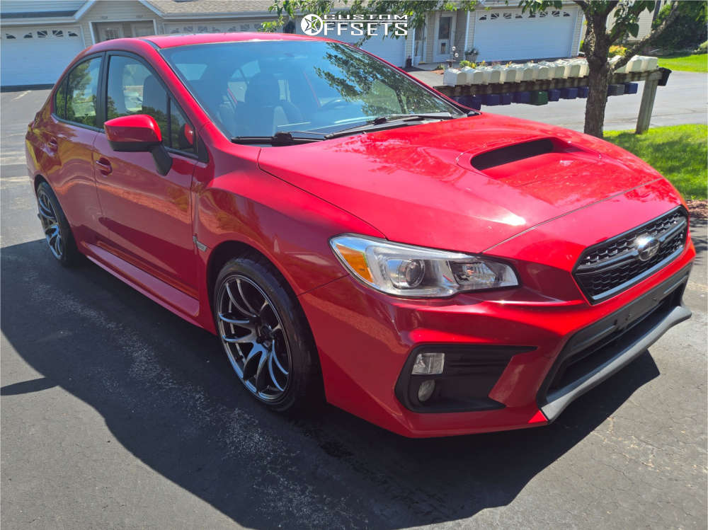 2018 Subaru WRX with 18x9.5 35 Vors Tr4 and 255/35R18 Firestone ...