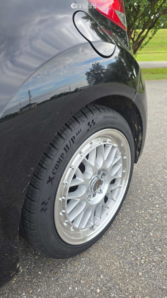 2012 Hyundai Veloster with 17x7.5 45 Drag Dr44 and 215/45R17 Gladiator ...