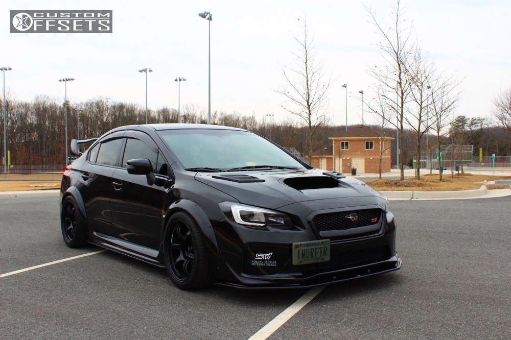 2016 Subaru WRX STI with 18x10.5 15 Advan RG - D2 and 285/30R18 ...