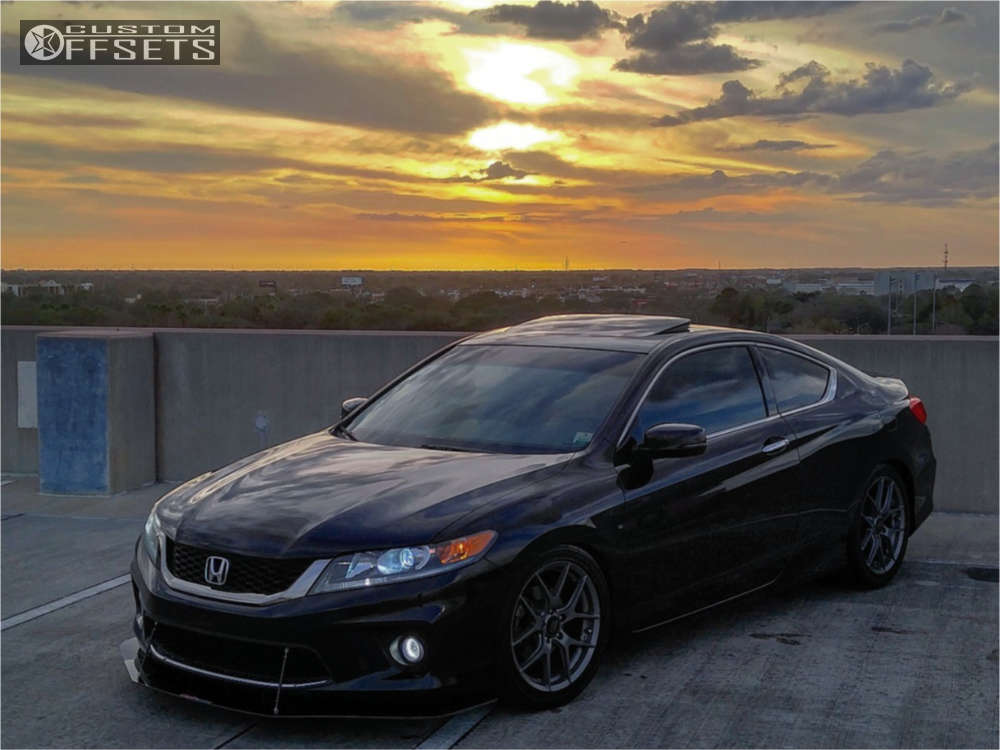 2014 Honda Accord with 18x8 45 Monte Titano and 235/45R18 Bridgestone ...