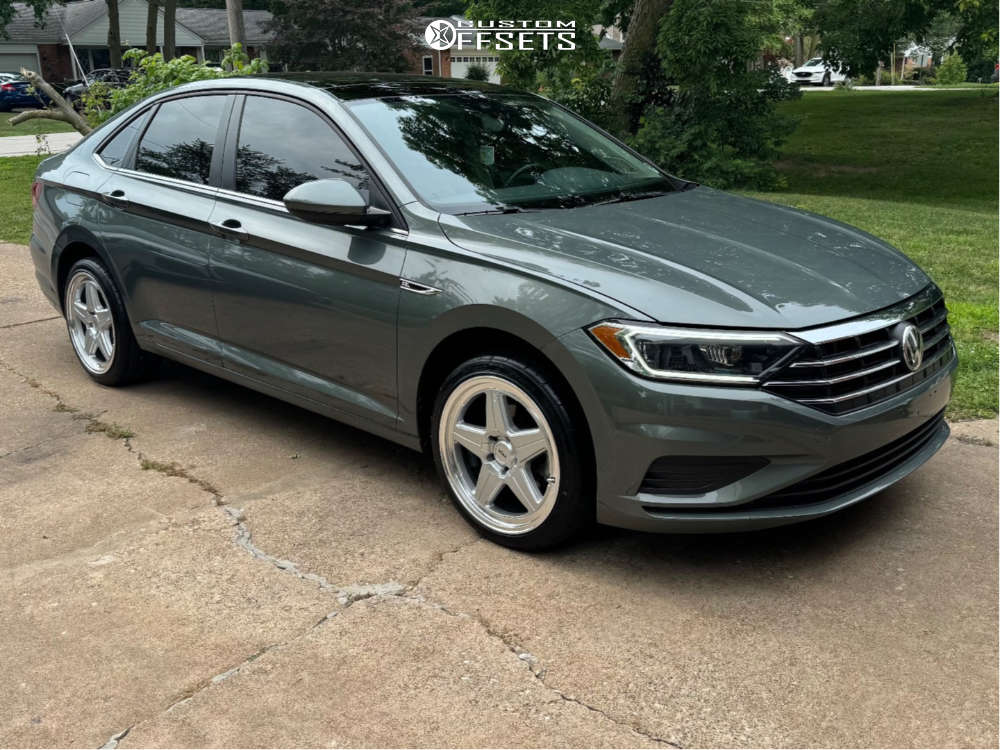 2019 Volkswagen Jetta with 18x8.5 42 Voxx Nesso and 225/40R18 Nitto Neo ...