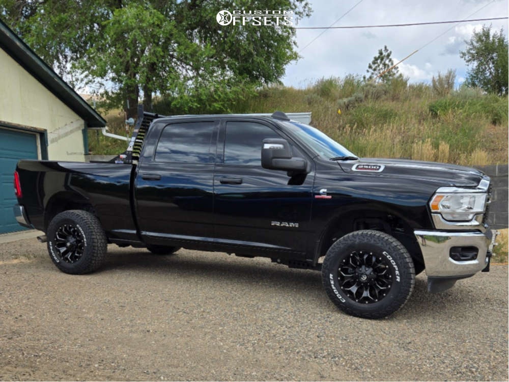 2024 Ram 2500 with 18x9 1 Fuel Assault and 275/70R18 Cooper Discoverer ...