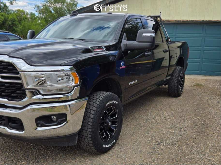 2024 Ram 2500 with 18x9 1 Fuel Assault and 275/70R18 Cooper Discoverer ...