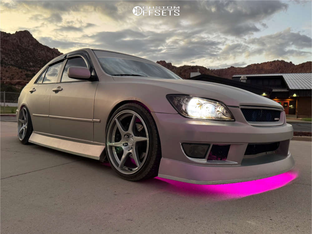 2001 Lexus IS300 with 18x8.5 35 Anovia Titan and 215/40R18 Lexani Lxuhp ...