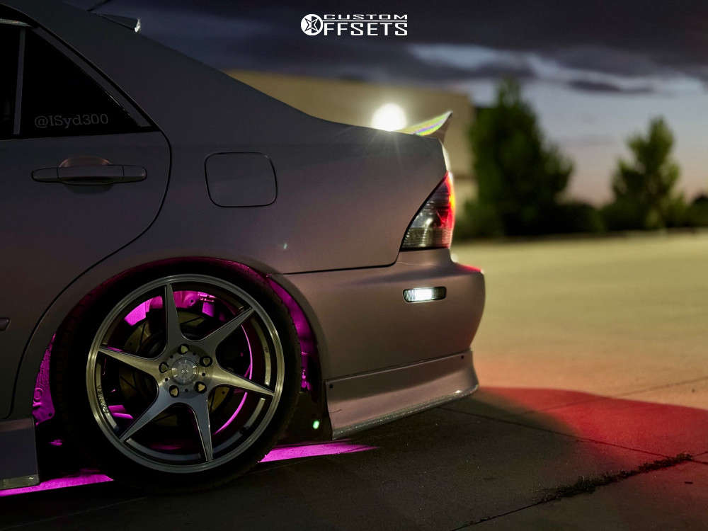 2001 Lexus IS300 with 18x8.5 35 Anovia Titan and 215/40R18 Lexani Lxuhp ...