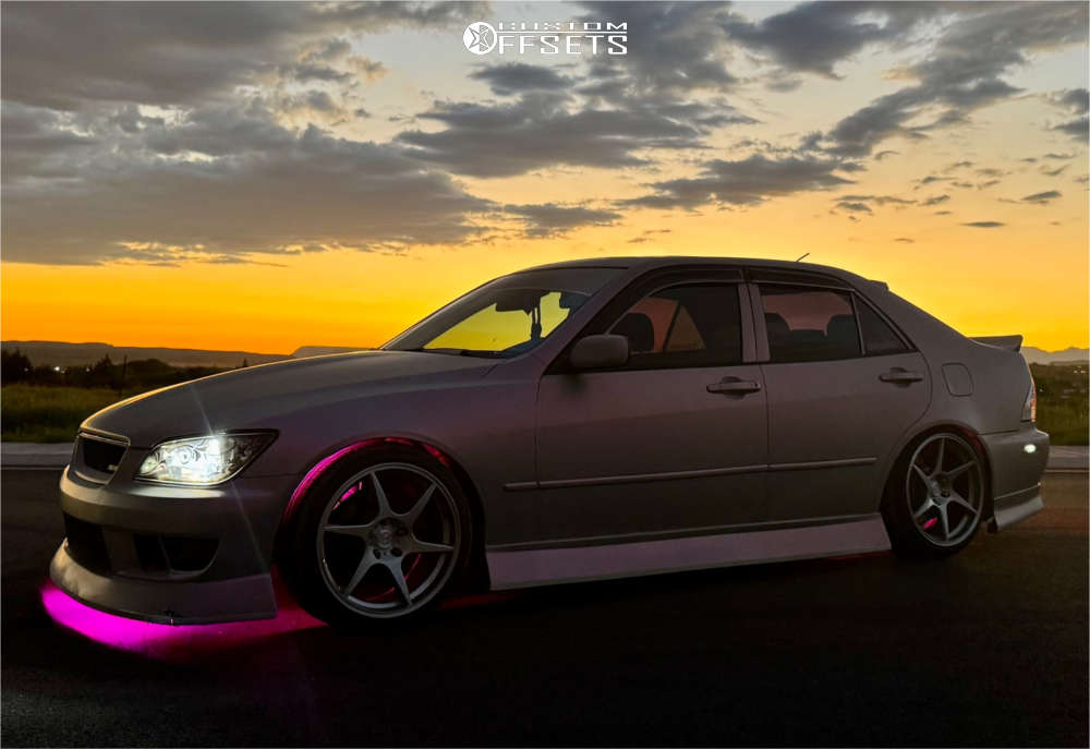 2001 Lexus IS300 with 18x8.5 35 Anovia Titan and 215/40R18 Lexani Lxuhp ...