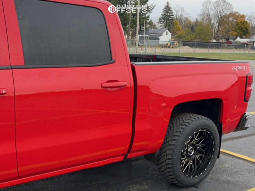 2014 Chevrolet Silverado 1500 with 20x10 -25 Vision Brawl and 33/12 ...