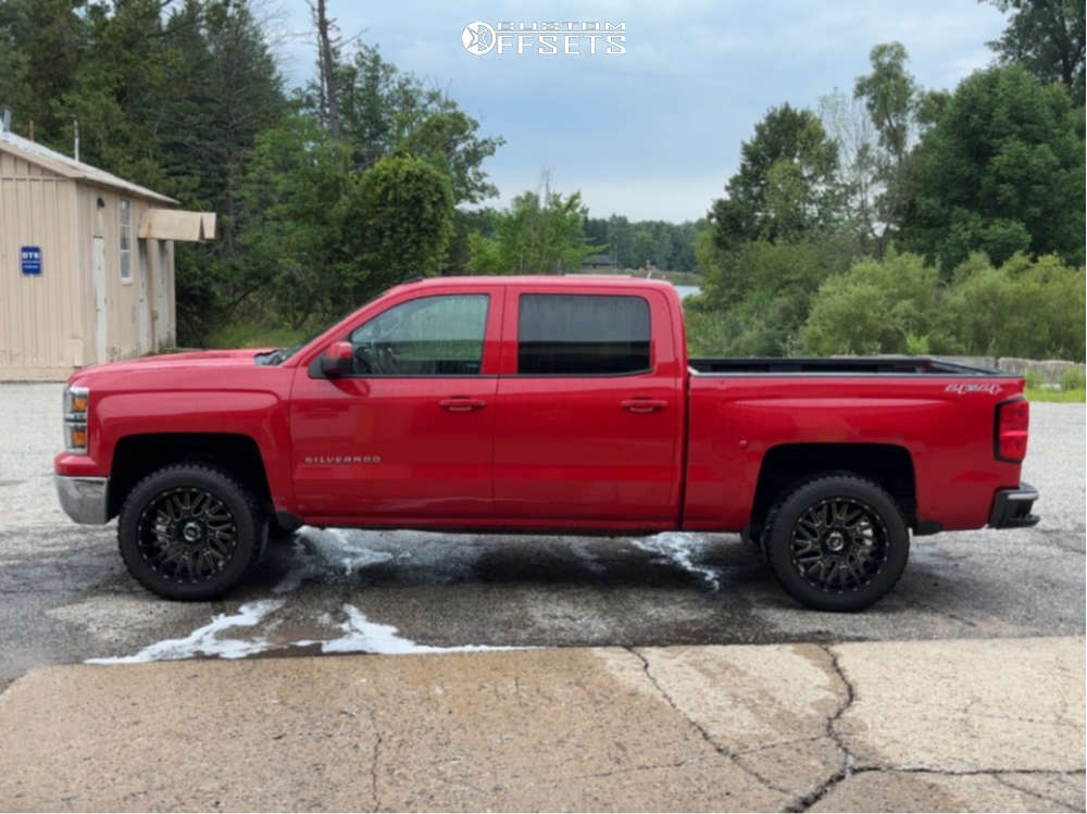 2014 Chevrolet Silverado 1500 with 20x10 -25 Vision Brawl and 33/12 ...