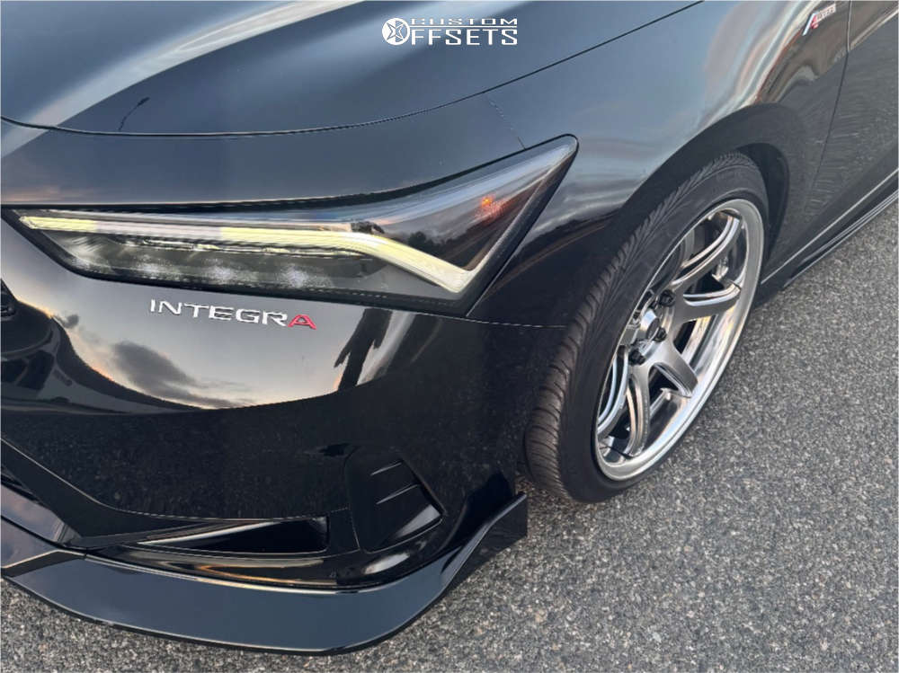 2023 Acura Integra with 18x9.5 30 Work T7r2p and 235/40R18 Continental ...