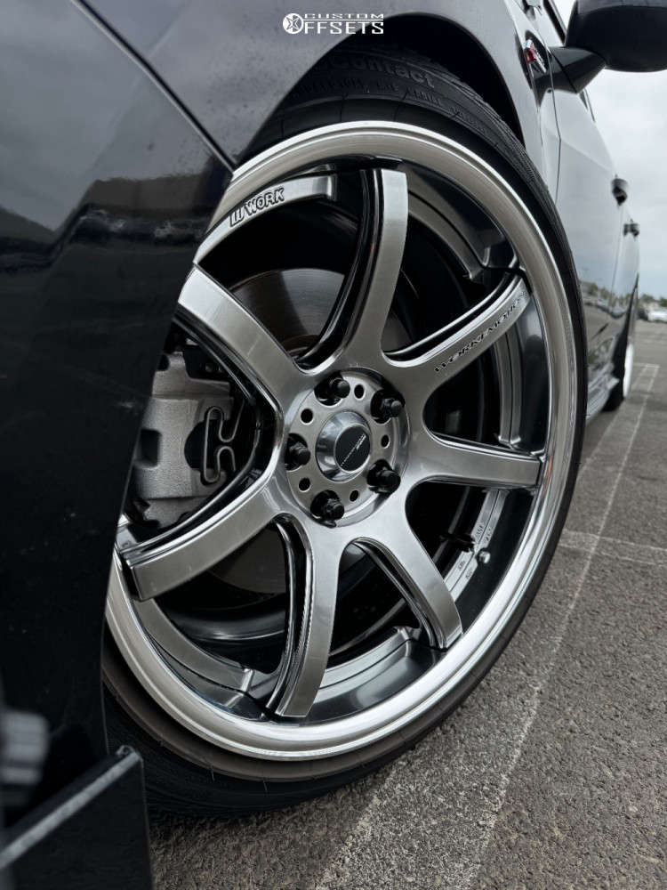 2023 Acura Integra with 18x9.5 30 Work T7r2p and 235/40R18 Continental ...