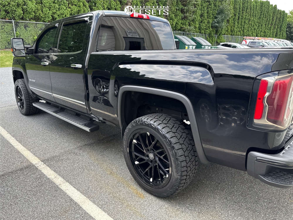 2017 GMC Sierra 1500 with 22x10 -18 RAISED By Method Mr801 and 285 ...