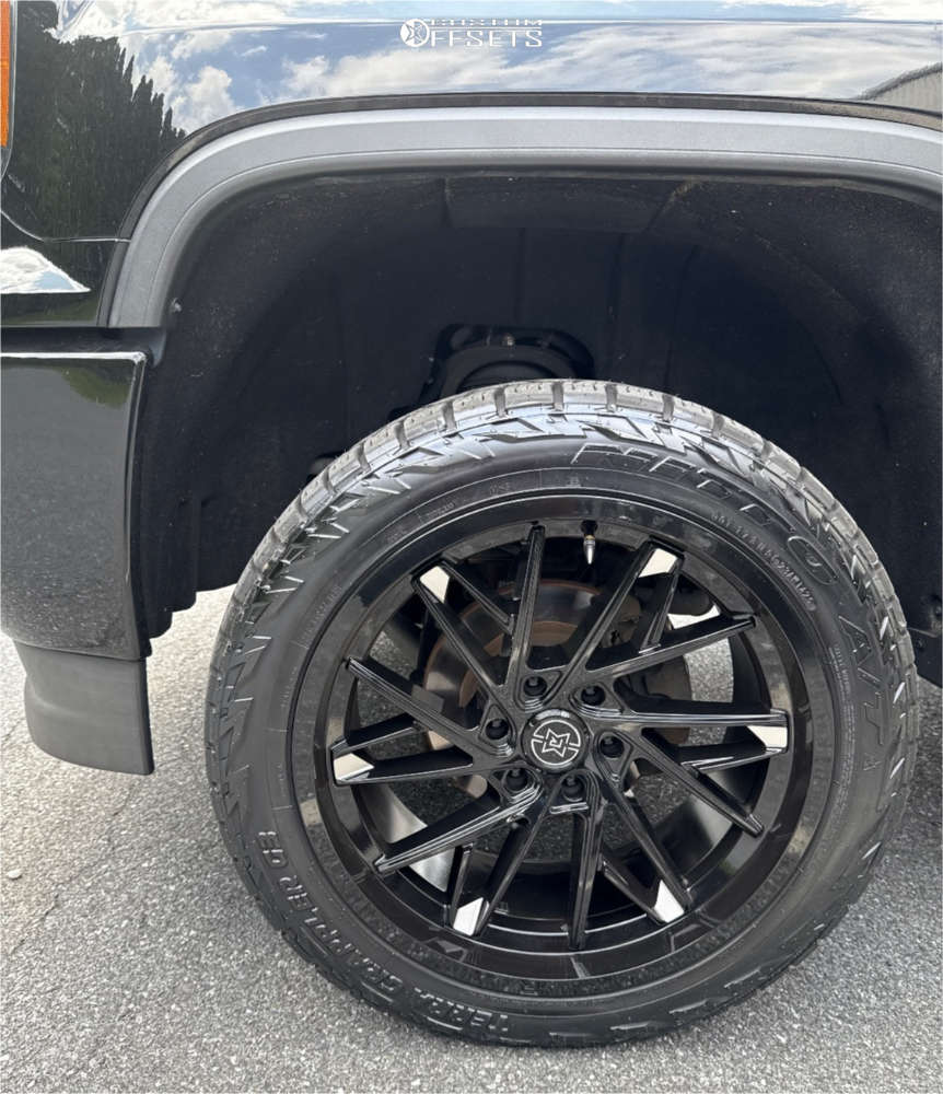 2017 GMC Sierra 1500 with 22x10 -18 RAISED By Method Mr801 and 285 ...