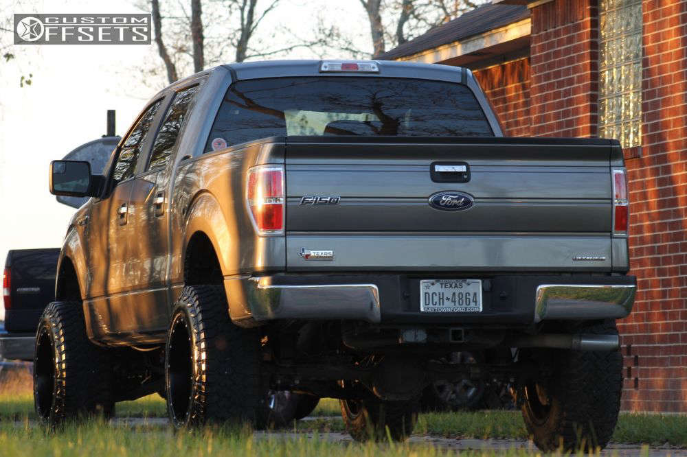 2012 Ford F-150 with 20x12 -44 TIS 535B and 35/12.5R20 Hankook Dynapro ...