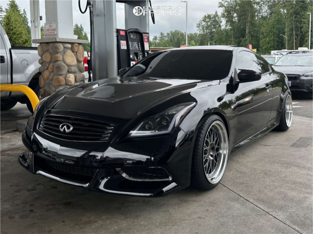 2008 INFINITI G37 with 19x9.5 22 Aodhan Ah02 and 245/35R19 Accelera Phi ...