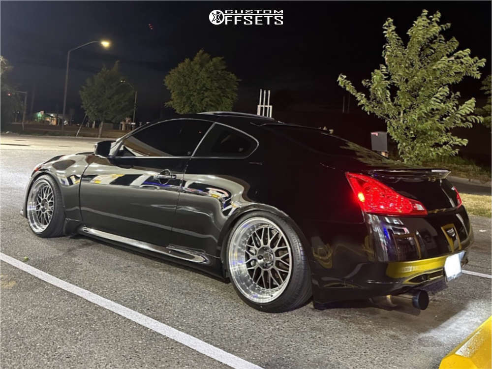 2008 INFINITI G37 with 19x9.5 22 Aodhan Ah02 and 245/35R19 Accelera Phi ...