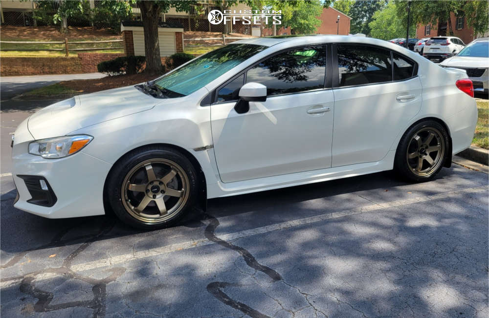 2021 Subaru WRX with 18x8.5 35 AVID1 Av6 and 245/40R18 Michelin Pilot ...