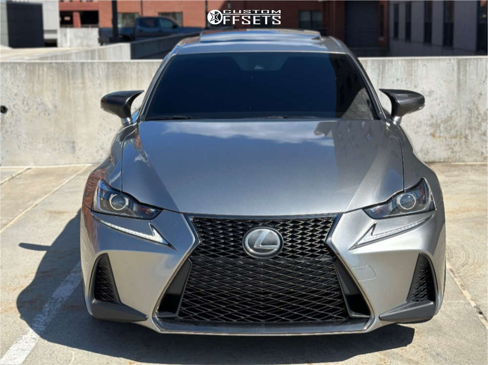 2017 Lexus IS300 with 18x8.5 35 Aodhan Aff7 and 225/40R18 Michelin ...