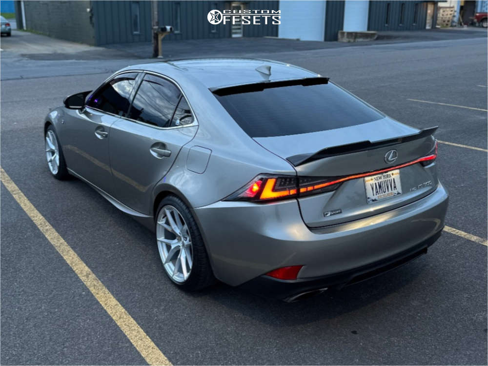 2017 Lexus IS300 with 18x8.5 35 Aodhan Aff7 and 225/40R18 Michelin ...