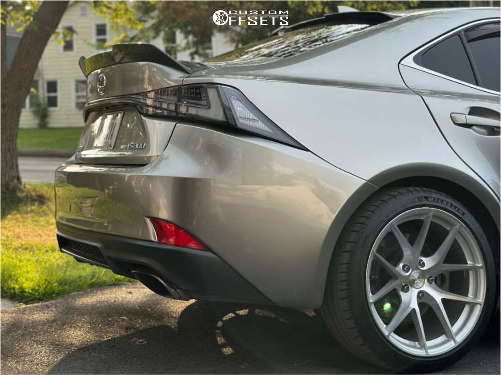 2017 Lexus IS300 with 18x8.5 35 Aodhan Aff7 and 225/40R18 Michelin ...