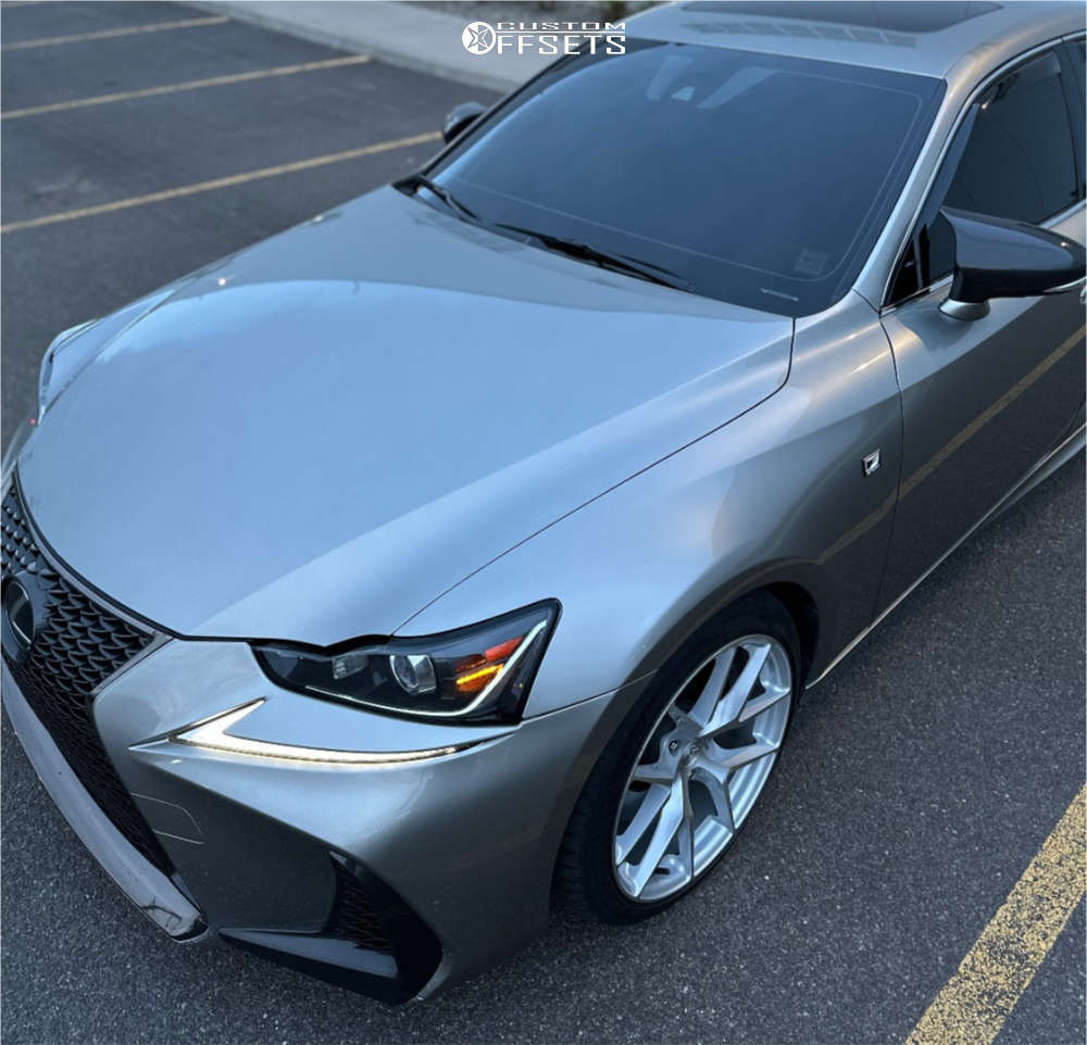 2017 Lexus IS300 with 18x8.5 35 Aodhan Aff7 and 225/40R18 Michelin ...