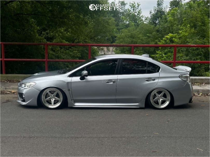 2016 Subaru WRX with 18x9.5 35 Aodhan Ds05 and 215/35R18 Kosic Drs-7 ...