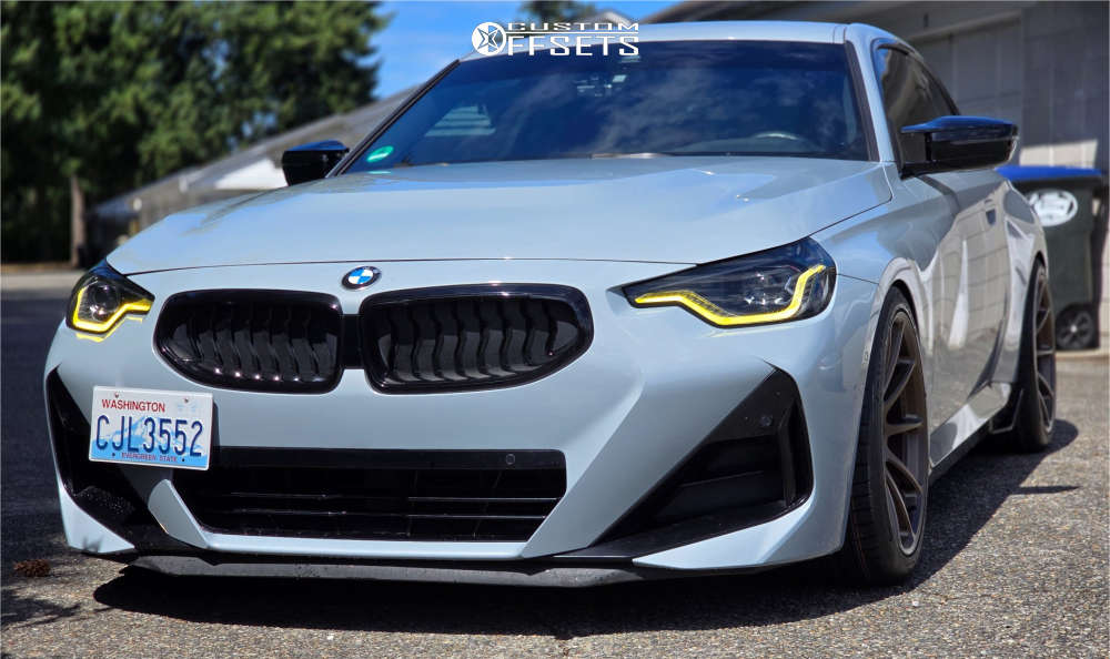 2022 BMW 230i with 19x9.5 25 Neuspeed Rse102 and 265/35R19 Continental ...