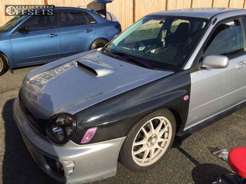 2004 Subaru WRX STI with 17x7.5 48 Rota Torque and 225/45R17 Cooper All ...