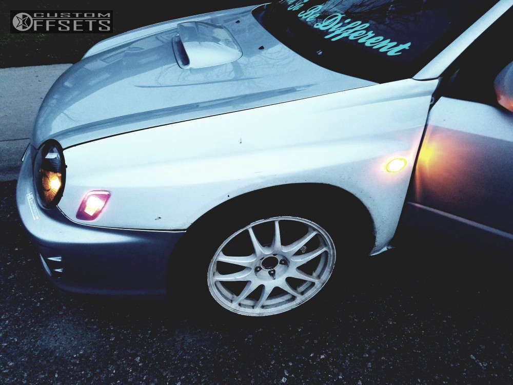 2004 Subaru WRX STI with 17x7.5 48 Rota Torque and 225/45R17 Cooper All ...